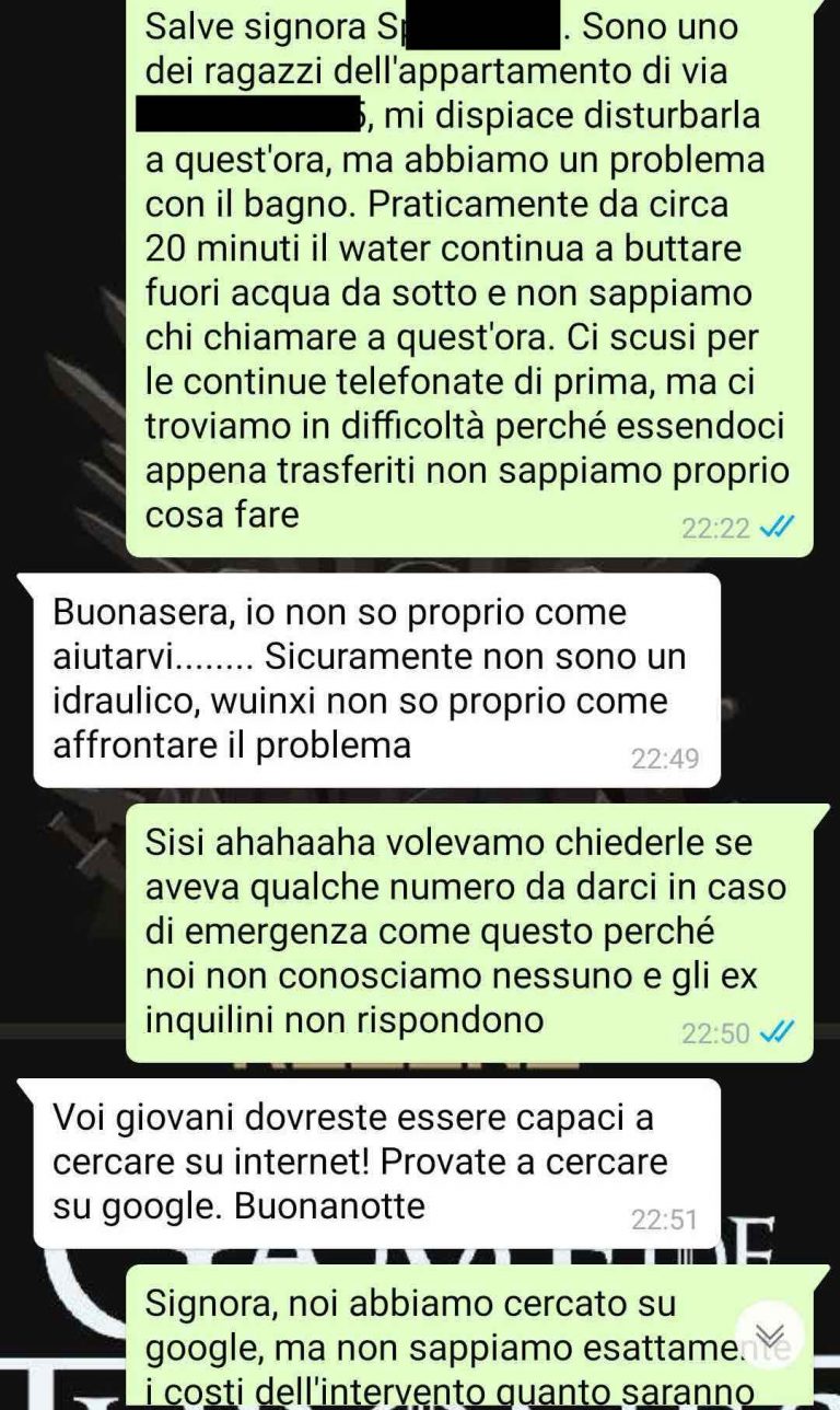 La proprietaria di casa - SpunteBluSpunteBlu