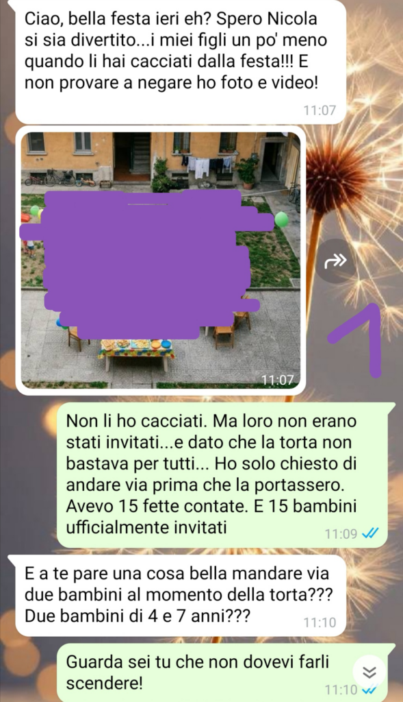 La festa in cortile - SpunteBluSpunteBlu