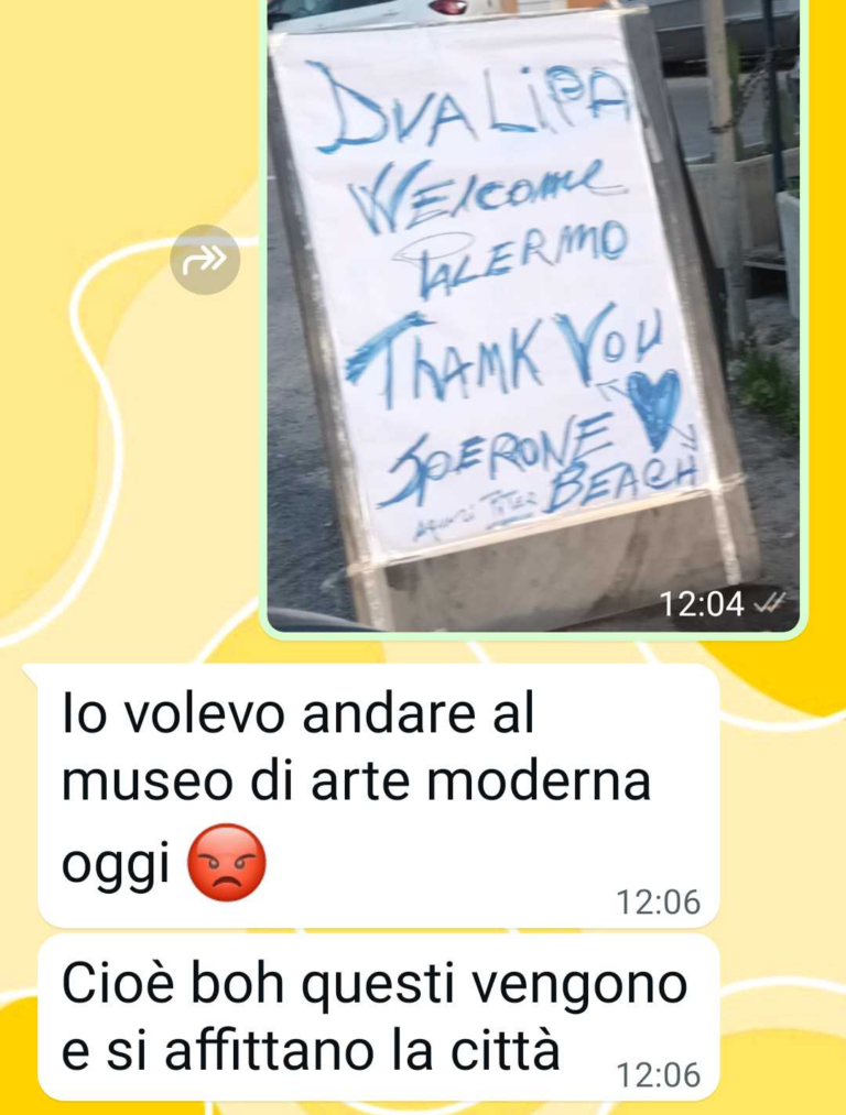 Dua Lipa a Palermo - SpunteBluSpunteBlu
